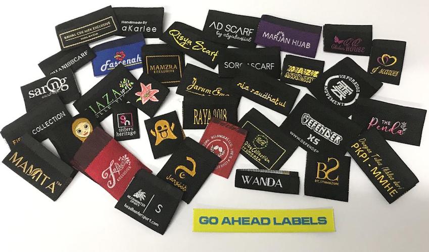 Woven Tudung Clothing Labels Manufacturer Malaysia | Go Ahead Labels